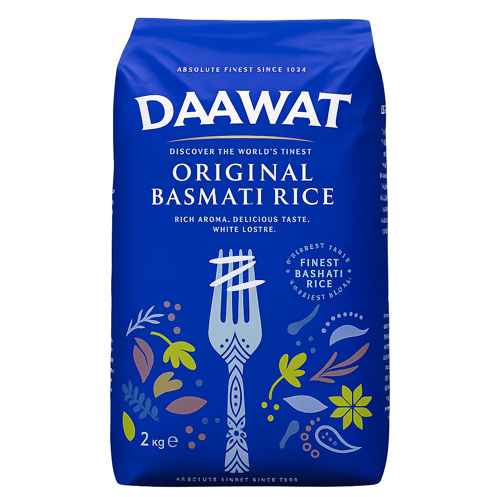 DAAWAT RICE ORIGINAL 2KG - Lajawab Foods